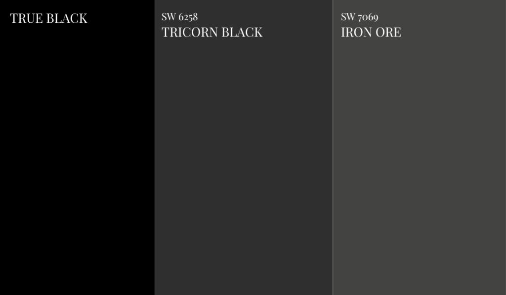Sherwin Williams Tricorn Black SW 6258 Color Review - NISH