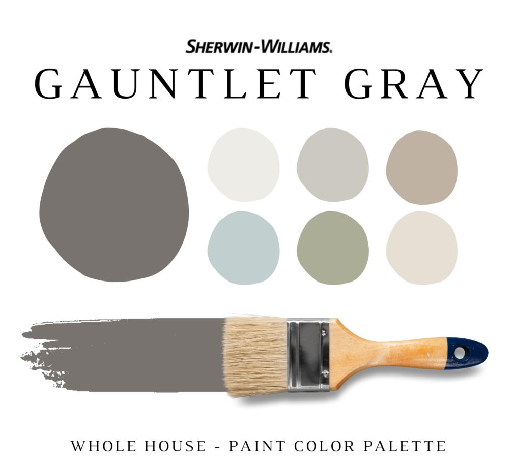 Sherwin Williams GAUNTLET GRAY Color Palette - NISH