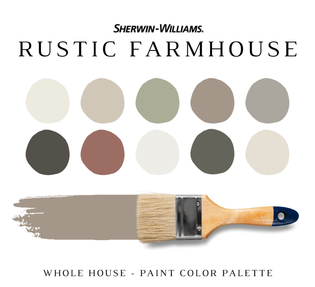 Sherwin Williams RUSTIC FARMHOUSE Color Palette - NISH