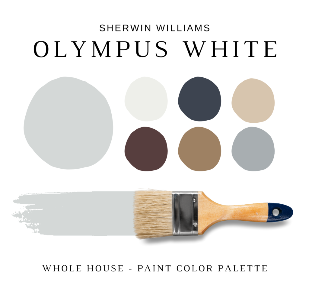 Sherwin Williams OLYMPUS WHITE Color Palette - NISH