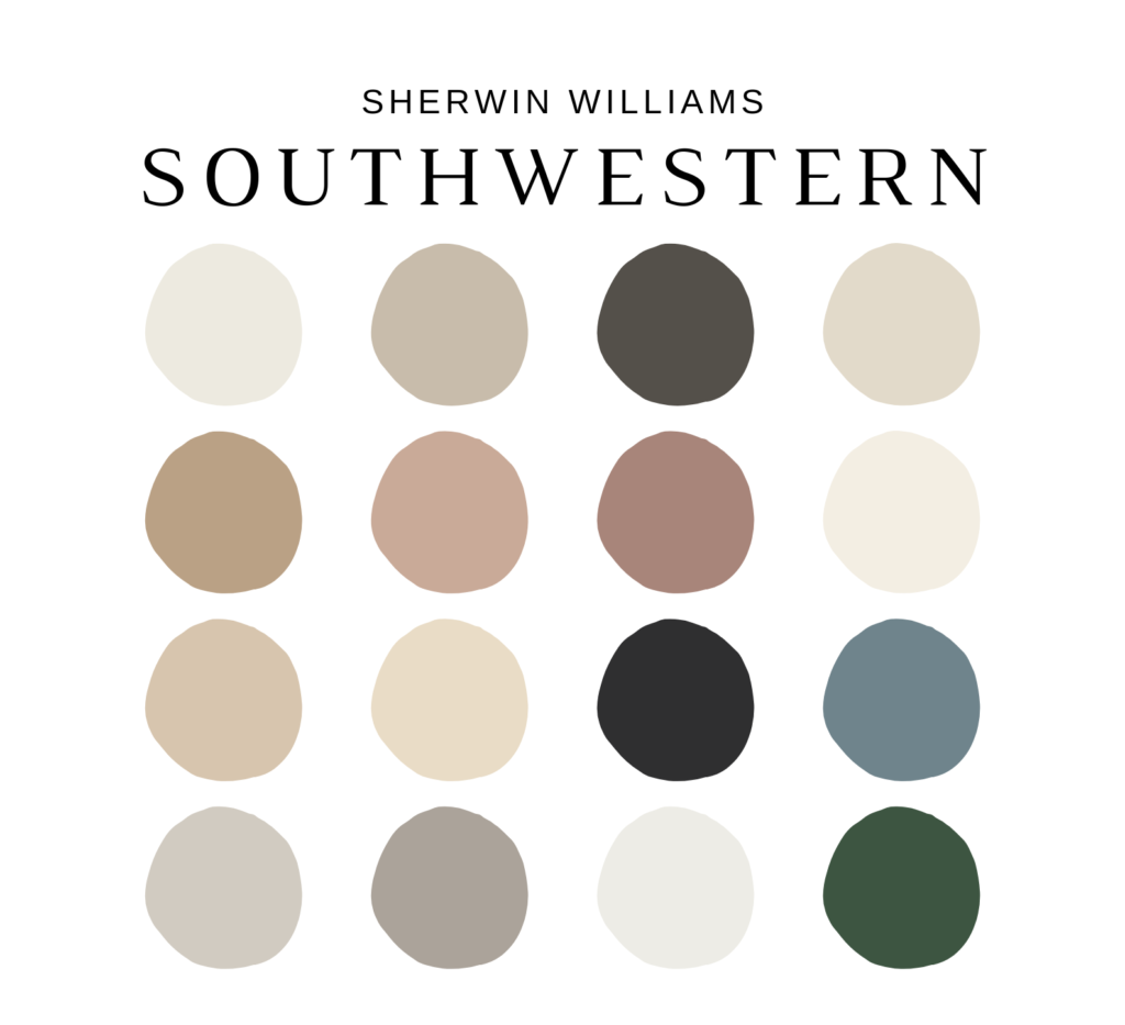 Sherwin Williams AMERICAN SOUTHWEST Color Palette - NISH