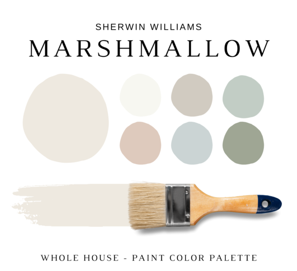 Sherwin Williams MARSHMALLOW Color Palette - NISH