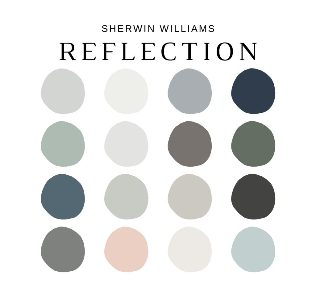 Sherwin Williams REFLECTION Color Palette - NISH