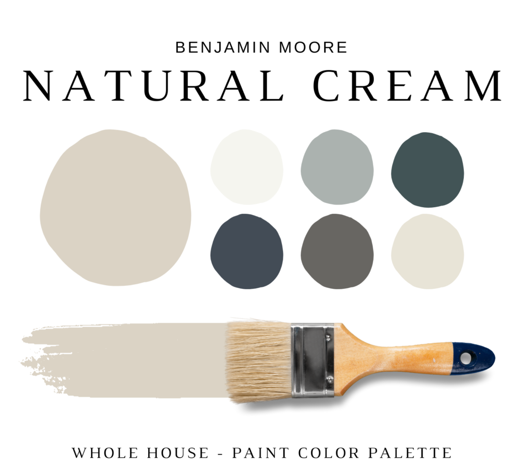 Benjamin Moore NATURAL CREAM Color Palette - NISH