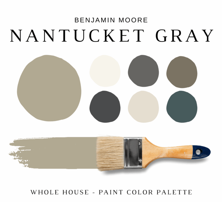 Benjamin Moore NANTUCKET GRAY Color Palette - NISH