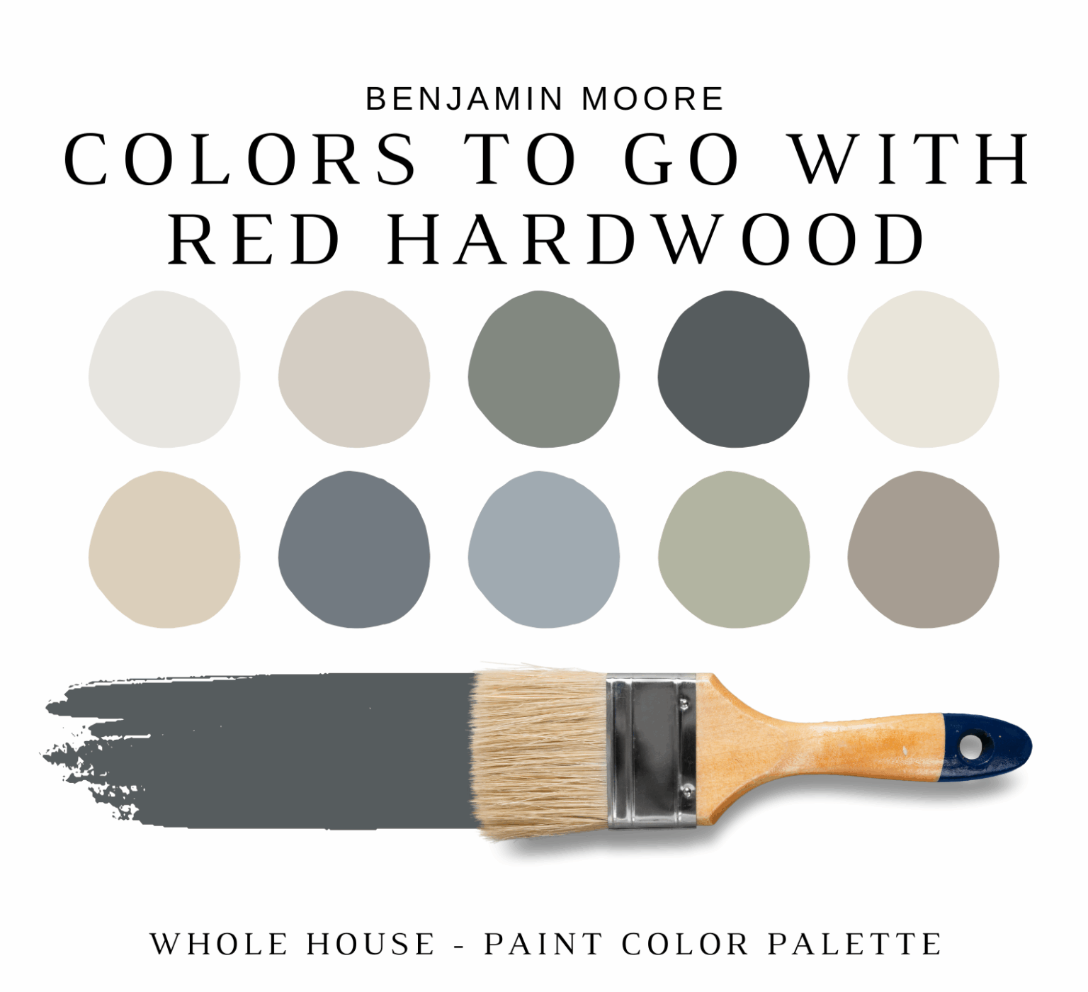 Benjamin Moore RED HARDWOOD Color Palette - NISH