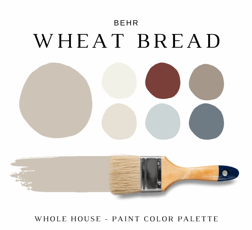 Behr WHEAT BREAD Color Palette - NISH