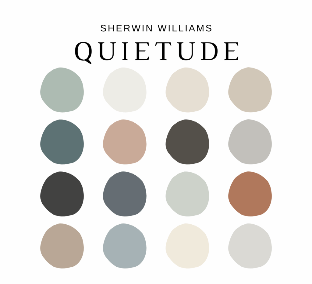 Sherwin Williams QUIETUDE Color Palette - NISH