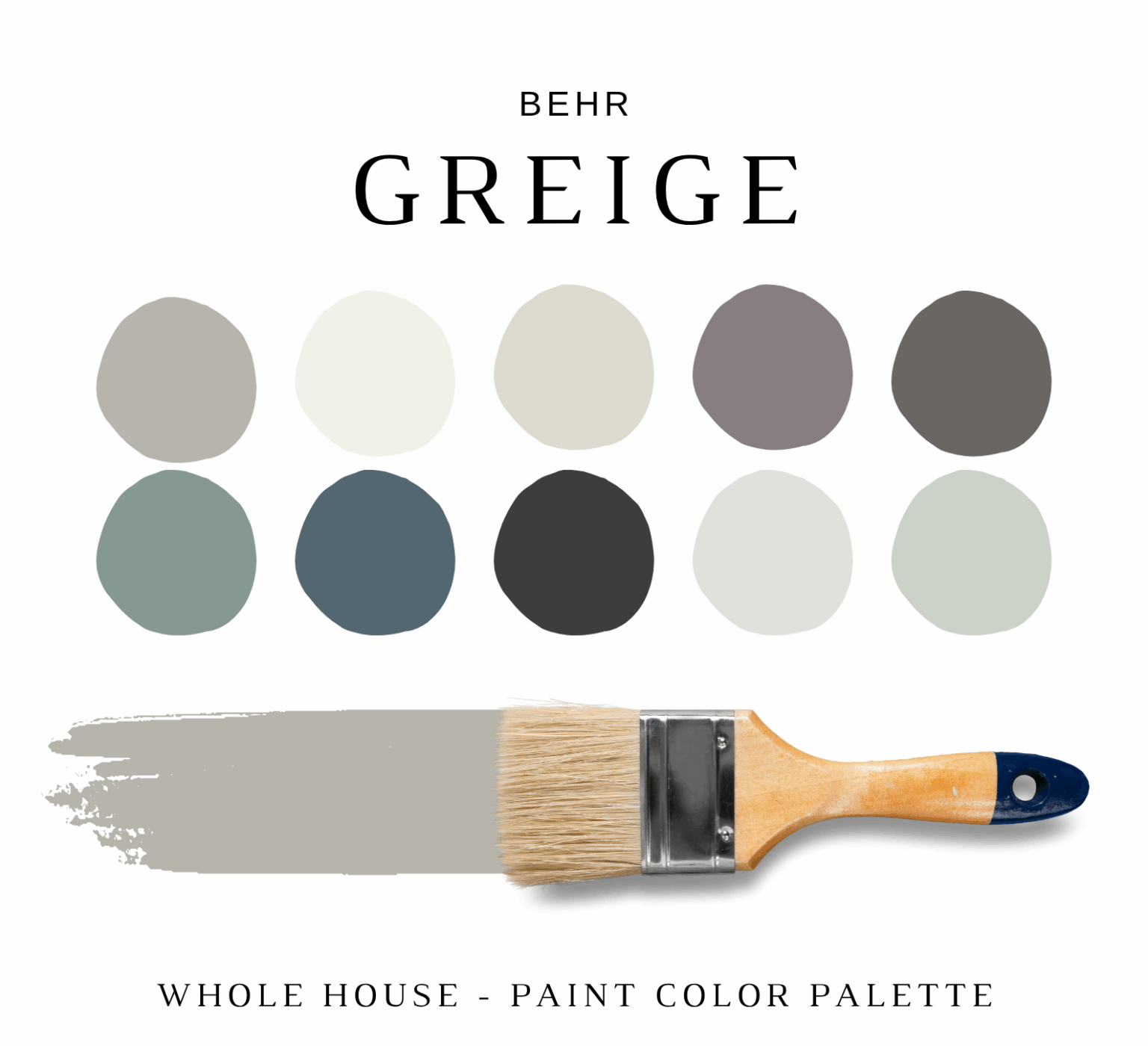 Behr GREIGE Color Palette - NISH