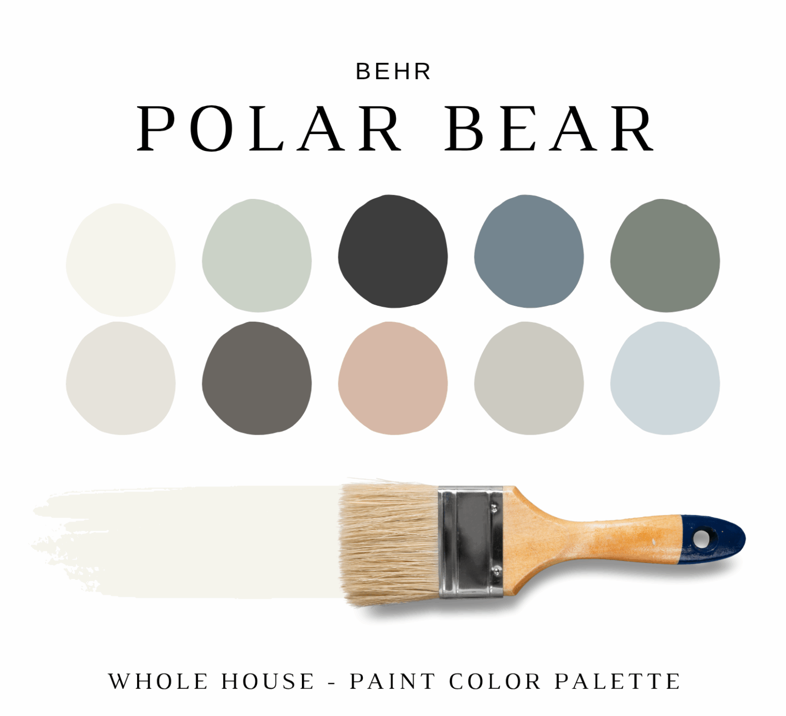 Behr POLAR BEAR Color Palette - NISH