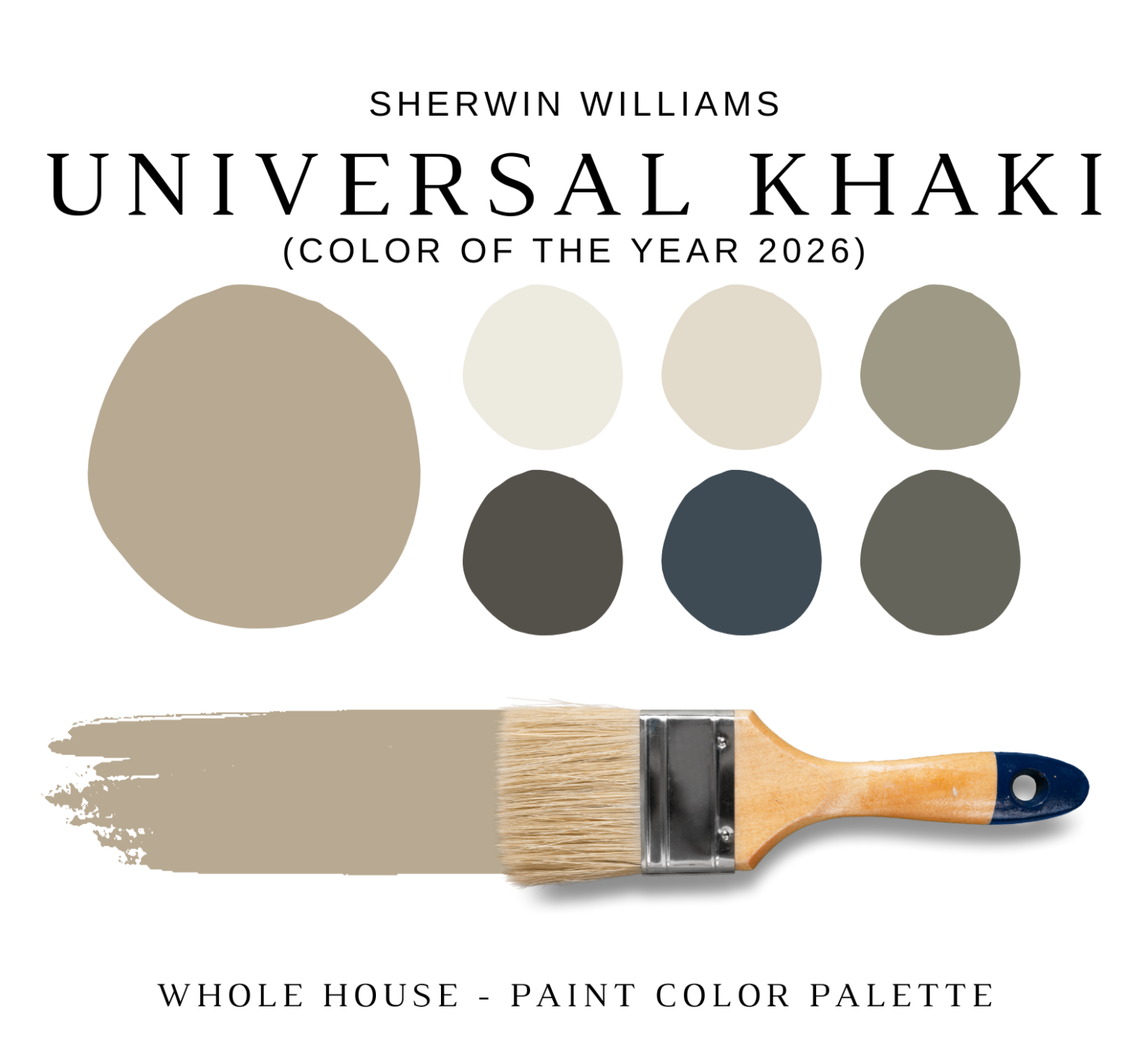 Sherwin Williams UNIVERSAL KHAKI Color Palette - NISH