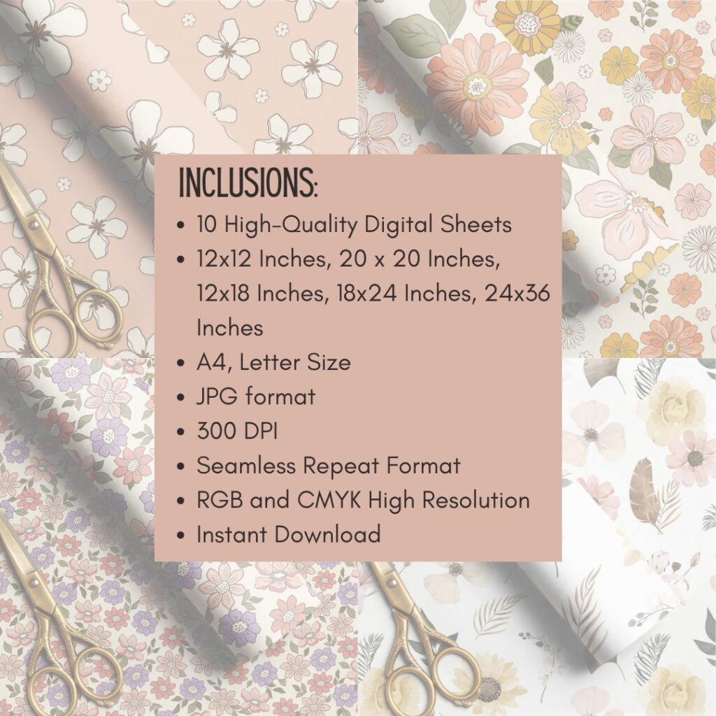 Floral Printable Gift Wrap - NISH